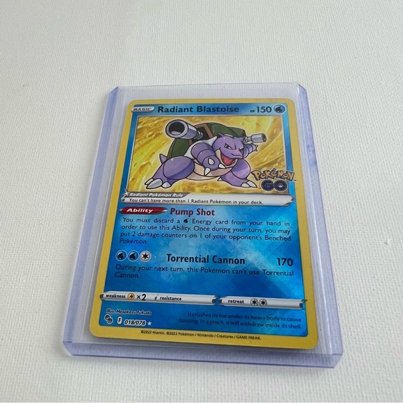Pokemon | Toys | Radiant Blastoise 8078 Pokemon Holo Radiant Rare Tcg ...